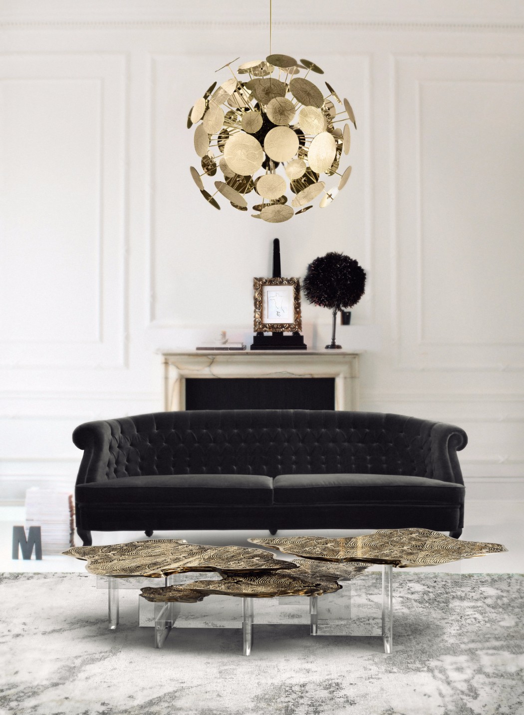Golden Lighting Design Ideas for Modern Luxury Homes