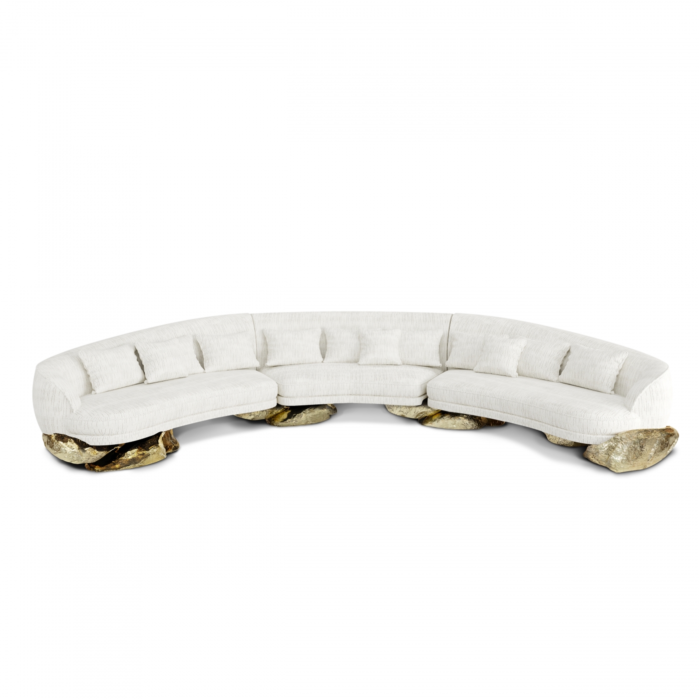Seductive Curved Sofas For A Modern Living Room Design