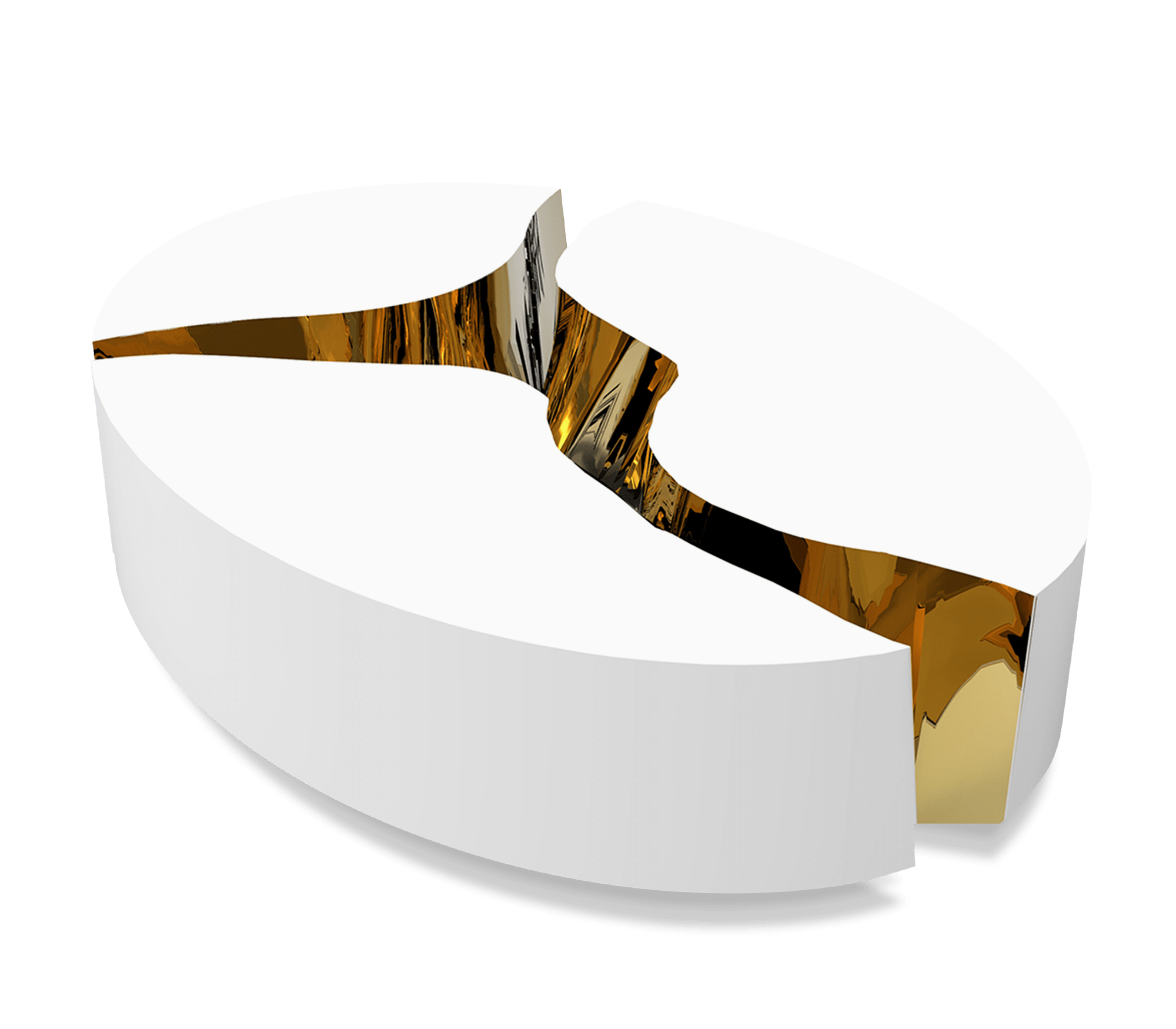 Lapiaz Oval White Center Table | Boca do Lobo Exclusive Design