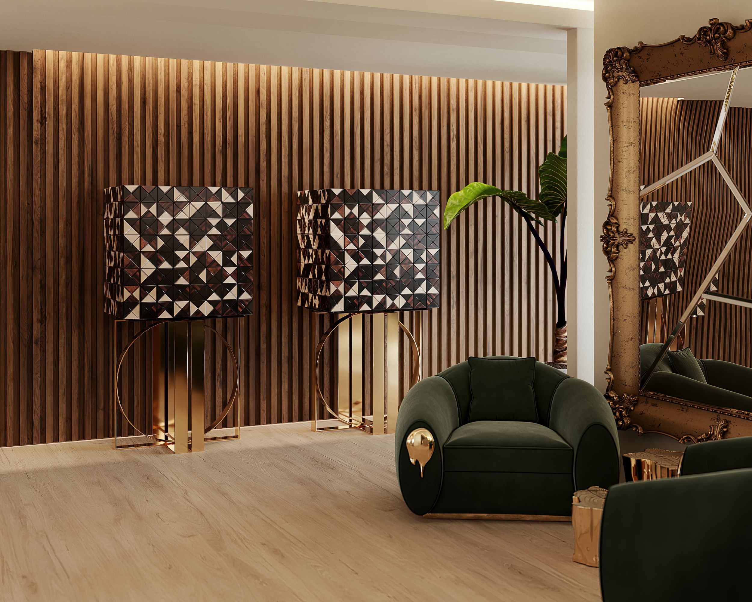 Pixel Walnut Cabinet | Boca do Lobo Exclusive Design